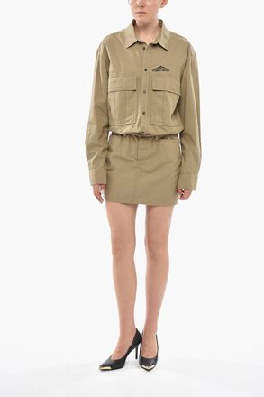 Dsquared2 Kariertes Mini-Chemisier Aus Ripstop Dsquared2