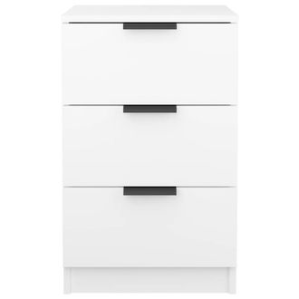 Generic Nachttische, Moderner Aufbewahrungs-Beistelltisch f&uuml;r Schlafzimmer mit Schubladen, Geeignet f&uuml;r die Aufbewahrung und Organisation Im Schlafzimmer (Wei