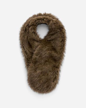 Arket Schal Aus Fellimitat -Beige