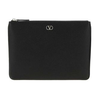 Valentino Garavani VLogo Signature Pouch - - Bags - Herren - Schwarzk - ONE SIZE