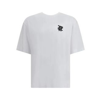 Maison Kitsuné Homme, Tops, Blanc, Taille: XS Stunt Fox Oversize T-shirt