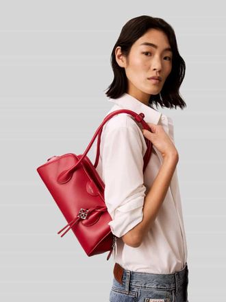 Calvin Klein Henkeltasche mit Label-Pr&auml;gung Modell EMBLEM TRIO SHOULDER BAG
