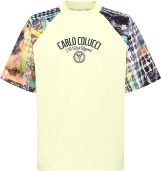 Carlo Colucci Homme, Tops, Multicolore, Taille: M T-Shirt