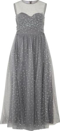 Red Valentino Femme, Robes, Gris, Taille: 38 FR Robe Longue D&eacute;collet&eacute; Coeur