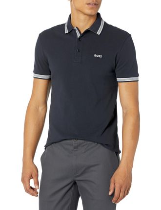BOSS Herren Paddy Poloshirt Polohemd, Navy, 3X-Groß
