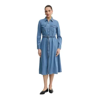 Levi's Femme, Robes, Bleu, Taille: 36 FR Robes chemise