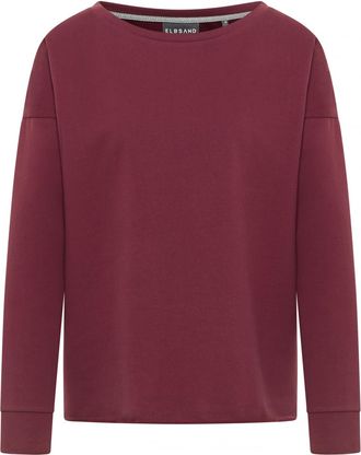 Elbsand Riane Damen Sweatshirt, Rundhalsausschnitt, leicht kastige Schnittform