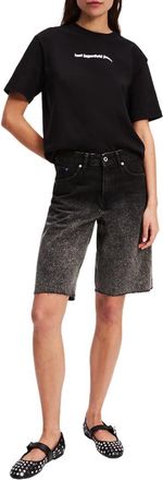 Karl Lagerfeld Karl Lagerfeld Jeans Ombre Denim Short, Washed Black Ombre, 29