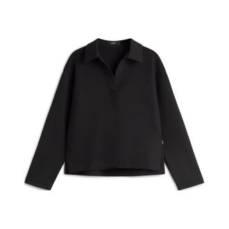 Ecoalf Schwarzer Polokragen Sweatshirt - - Tops - Damen - Schwarzk - M