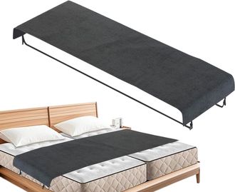 Generico Bettbr&uuml;cke f&uuml;r Einzelbetten bis King-Size-Bett, geteilte F&uuml;llung mit Lakengurten, rutschfeste und multifunktionale Bettbr&uuml;cke f&uuml;r Familien, Paare, Sch