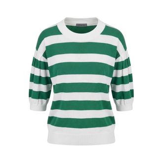 Malo Strickoberteil mit Querstreifen - - Knitwear - Damen - Mehrfarbig - XS