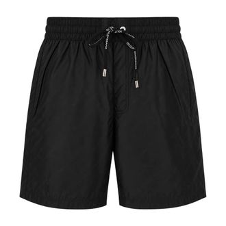 Dolce & Gabbana Short de bain en jacquard &agrave; logo - Homme - Maillots de bain - Noir - Taille: S