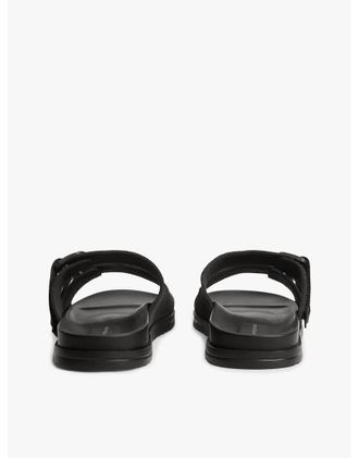Tommy Hilfiger Sandales en daim avec brides &agrave; boucle en toile - Noir