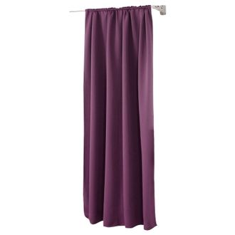 Woltu Thermovorhang, Verdunklungsvorhang für Wohnzimmer Schlafzimmer, Blickdicht, mit Kräuselband für Schiene, 250g/m² Schwere Wärmeisolierende, 135 x 245 c