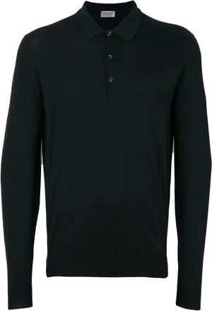 John Smedley Homme, Tops, Noir, Taille: 2XL Polo Chemises