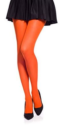 Romartex Collants color&eacute;s en microfibre 20 deniers de, 20 couleurs, tailles SL, S, orange
