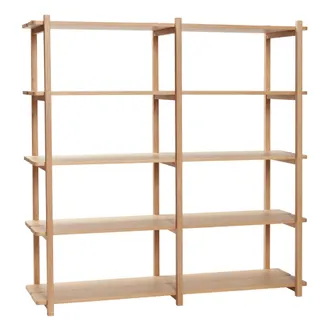 H&uuml;bsch Biblioth&egrave;que 5 niveaux en ch&ecirc;ne FSC H&uuml;bsch