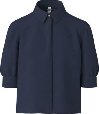 Joop Femme, Blouses et Chemises, Bleu, Taille: 42 FR Chemises &agrave; manches courtes