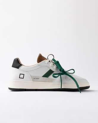 D.A.T.E. court 2.0 vintage white-cuoio