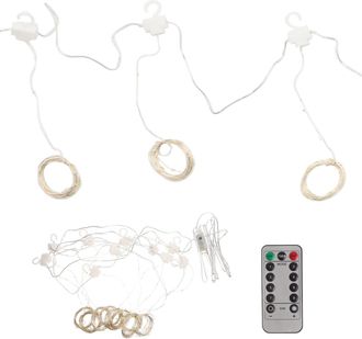 Amosfun Led Vorhang Lichterkette Dekoration Hintergrundbeleuchtung F&uuml;r Schlafzimmer Party Heimdekoration Kupfer Led Lichter F&uuml;r Hochzeit Geburtstag Weihnachte