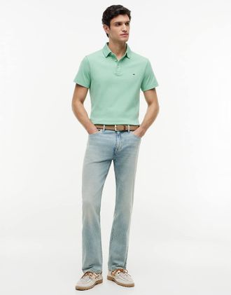 Tommy Hilfiger Polo coupe classique en jersey et tulle - Vert clair
