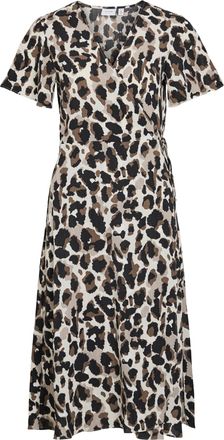 Vila Female Kleid mit V-Ausschnitt VILOVIE Kurzärmeliges