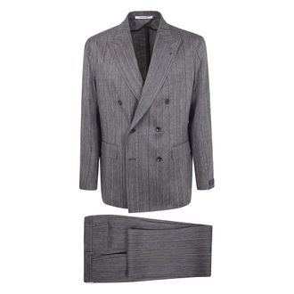 Tagliatore Double Breasted Suits - - Suits - Herren - Braun - M