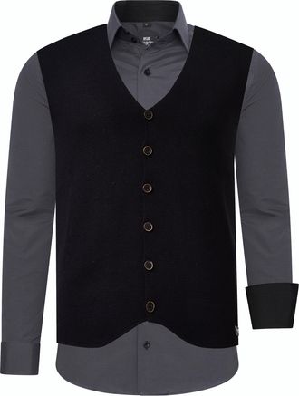 Rusty Neal Hemd mit Weste 2-teilig