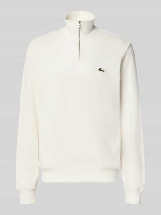 Lacoste Regular Fit Troyer aus reiner Baumwolle