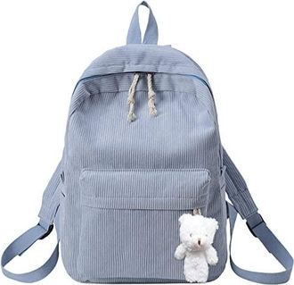 Generic Go Pro Sac &agrave; dos d&eacute;contract&eacute; en velours c&ocirc;tel&eacute; Sac &agrave; dos pour &eacute;tudiant Sac &agrave; dos pour femme Sac &agrave; bandouli&egrave;re simple et tendance Sac &agrave; dos de voyage p