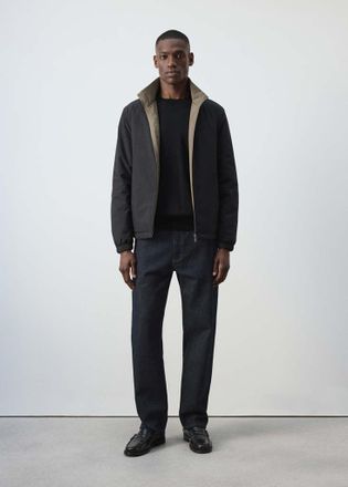 Mango Reversible quilted water-repellent reversible jacket noir - Homme - XXL - MANGO MAN
