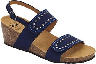 Scholl Femme Michelle Sandal 2.0, Navy Blue, 36 EU