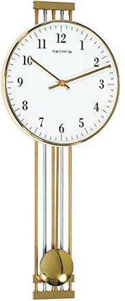Hermle Uhrenmanufaktur Wanduhr, Metall, Gold, 56cm x 24cm x 7cm
