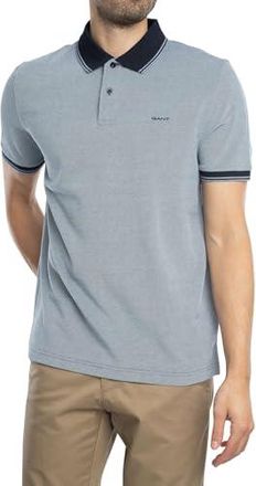 GANT 4-col Oxford SS Pique Polo, Bleu Marine poussiéreux, XXXL Hommes