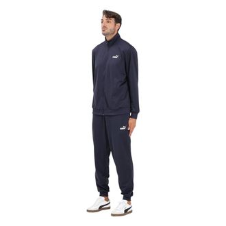 Puma Puma, Homme, Sweatshirts et sweats &agrave; capuche, Bleu, Taille: S Ensemble de surv&ecirc;tement Essentials Poly bleu