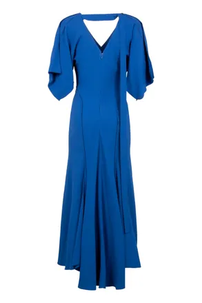 Victoria Beckham Womens Dress Cady Blue Elastane