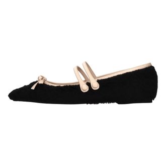 N&deg;21 Faux Fur Ballerinas - - Shoes - Damen - Schwarzk - 36 EU