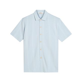 Ben Sherman Hemd f&uuml;r Herren, Strukturiert, Piqu&eacute; (Hellblau)
