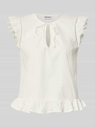 Pieces Regular Fit Blusentop aus reiner Baumwolle Modell GOLDIE