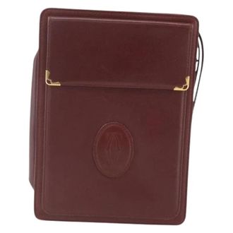 Cartier Pre-owned Vintage Leder Clutch - - Pre-owned - Damen - Rot - ONE SIZE