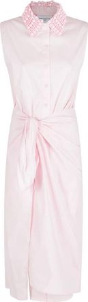 Isabelle Blanche Femme, Robes, Rose, Taille: 38 FR Robe Midi avec Perles