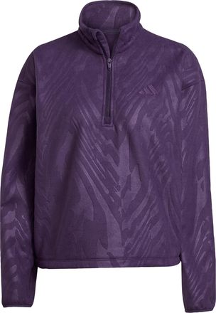 adidas Womens AOP Polarfleece Pullover Aurora Plum L