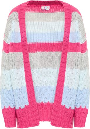 Izia Damen offener Strick Cardigan, Pink, XS-S