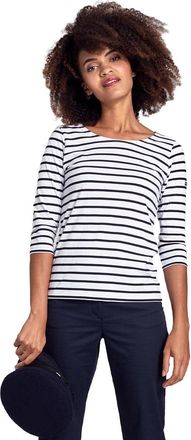 Armor Lux Damen 6225 T-Shirt, Wei&szlig; (Bi9 Blanc/Rich Navy), XL (Herstellergr&ouml;&szlig;e: 46 - 2XL) (Taille fabricant 5)