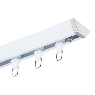 Generic Scheibenstange, Bistrogardinenstangen, Klemmstange Vorhangstange f&uuml;r Vorh&auml;nge Schr&auml;nke K&uuml;chen Vorhang Schrank Badezimmer(White,4.20 m/165.4 in)