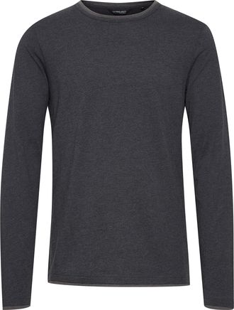 11 Project Venko Herren Longsleeve Langarmshirt Shirt Basic, Größe:L, Farbe:Charcoal Mix (200278)