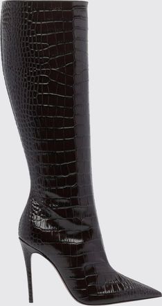 PARIS TEXAS Kniehohe Stiefel Vera aus Leder mit Krokopr&auml;gung und Stiletto-Absatz