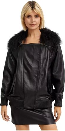 Manokhi Manokhi, Femme, Vestes, Noir, Taille: 36 FR Maira Jacket