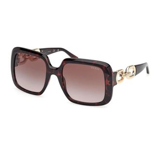 Guess Femme, Accessoires, Brun, Taille: ONE Size Lunettes de soleil carr&eacute;es oversize Gs00161