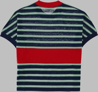 Versace Striped Logo T-Shirt - Multicolor